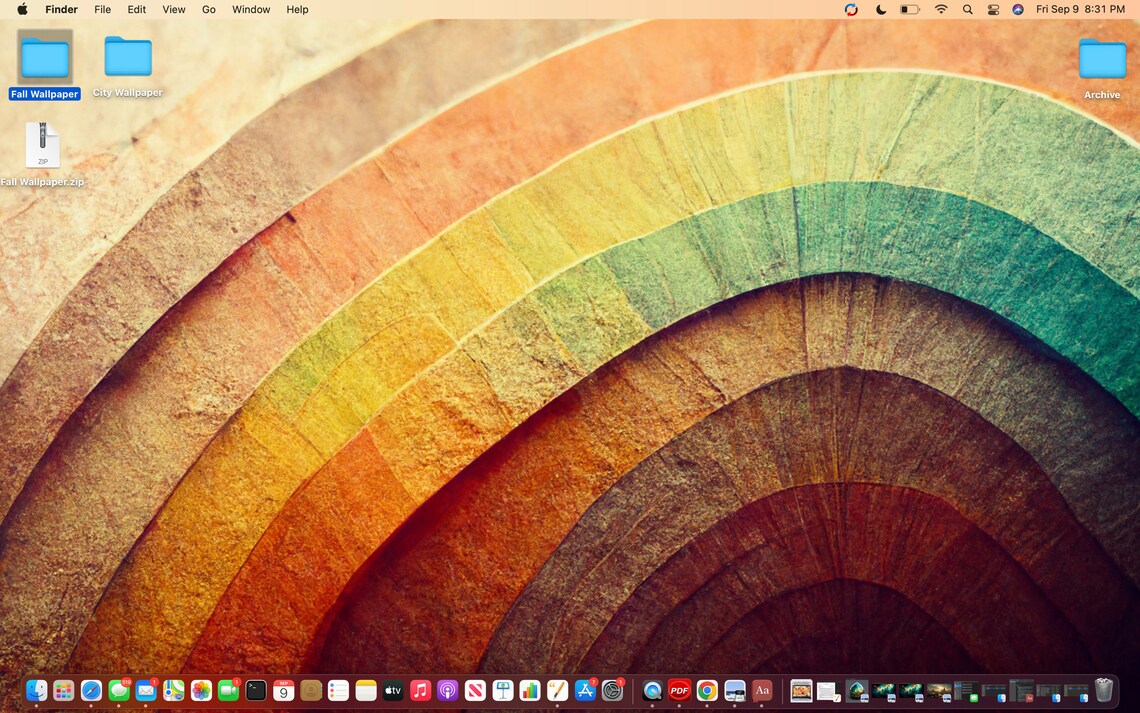 HD Fall Variety Pack Laptop Wallpapers (x5) - Instant Download - Etsy