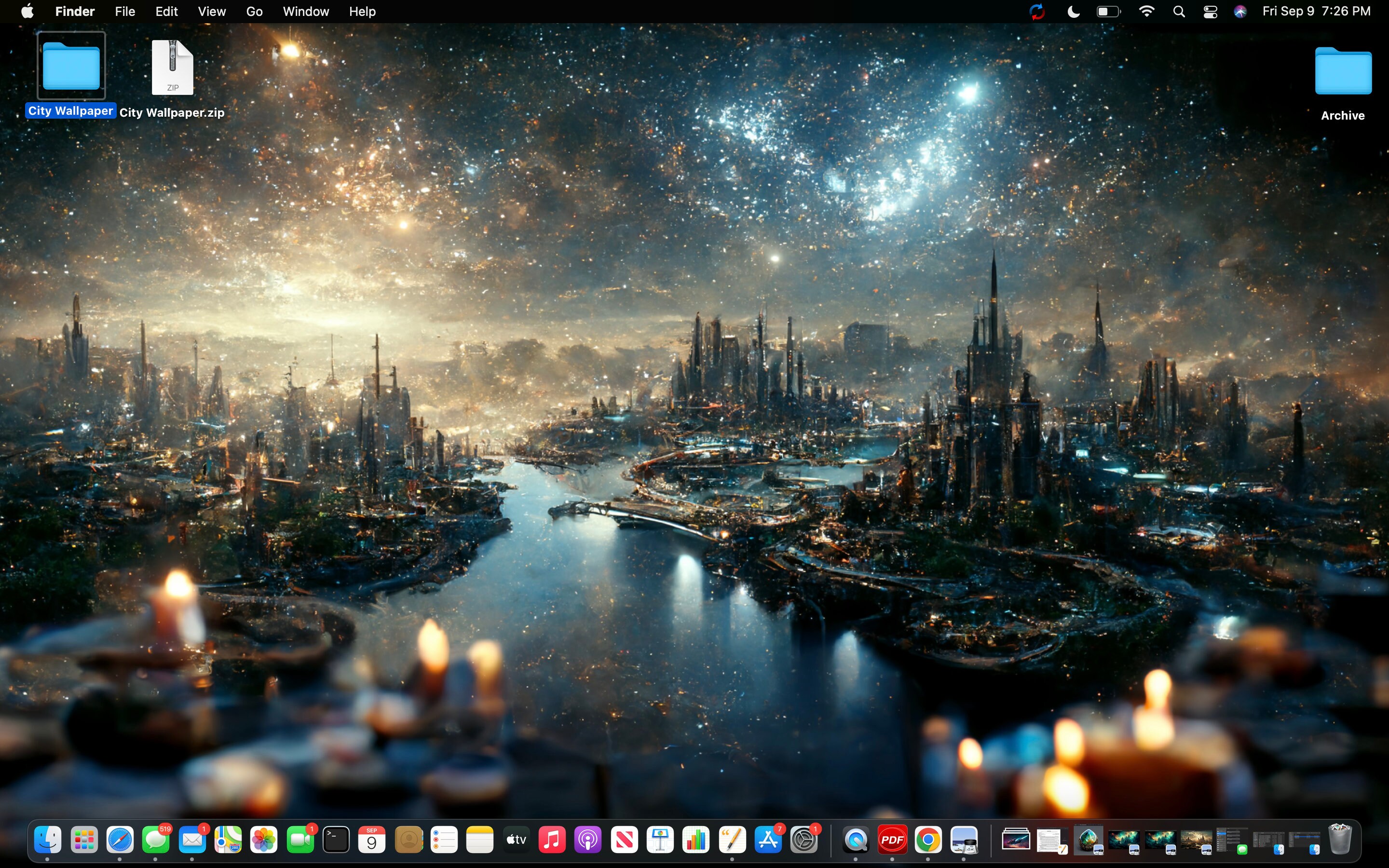 HD Fantasy Variety Pack Laptop Wallpapers (x5) - Instant Download | Sci ...