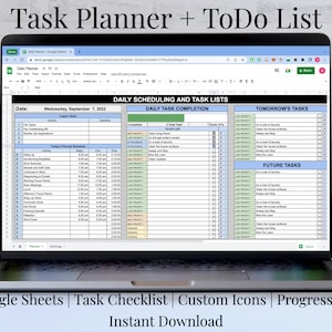 Google Sheets to Do List, Task Tracker, Schedule Template, Activity ...