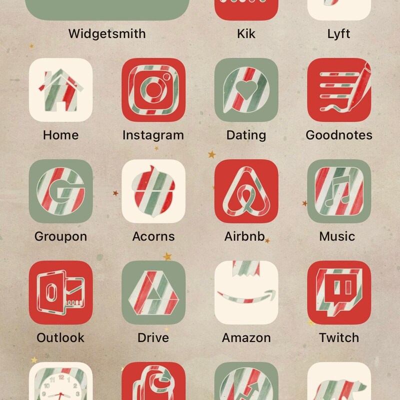 Free Christmas App Icons - Etsy