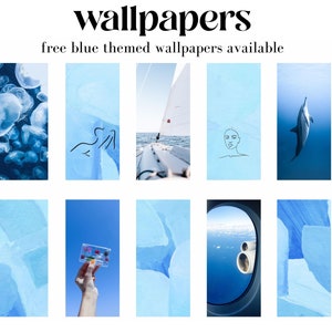 200,000 IOS14 App Icons, Blue Aesthetic, App Covers Azure, Icons Bundle ...