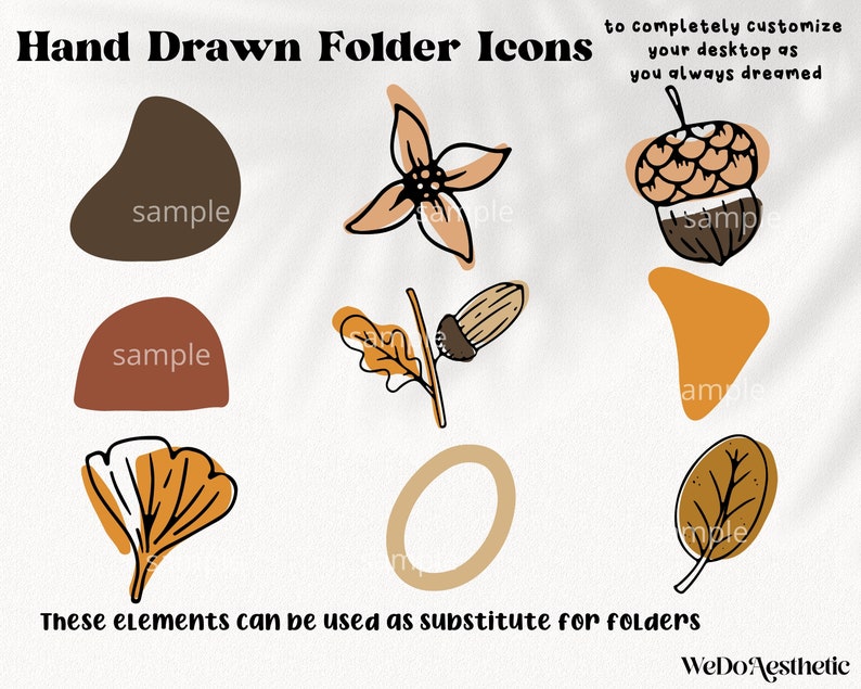 85 Autumn Fall Desktop Folder Icons, Mac + Windows Folders Icons, Mac ...