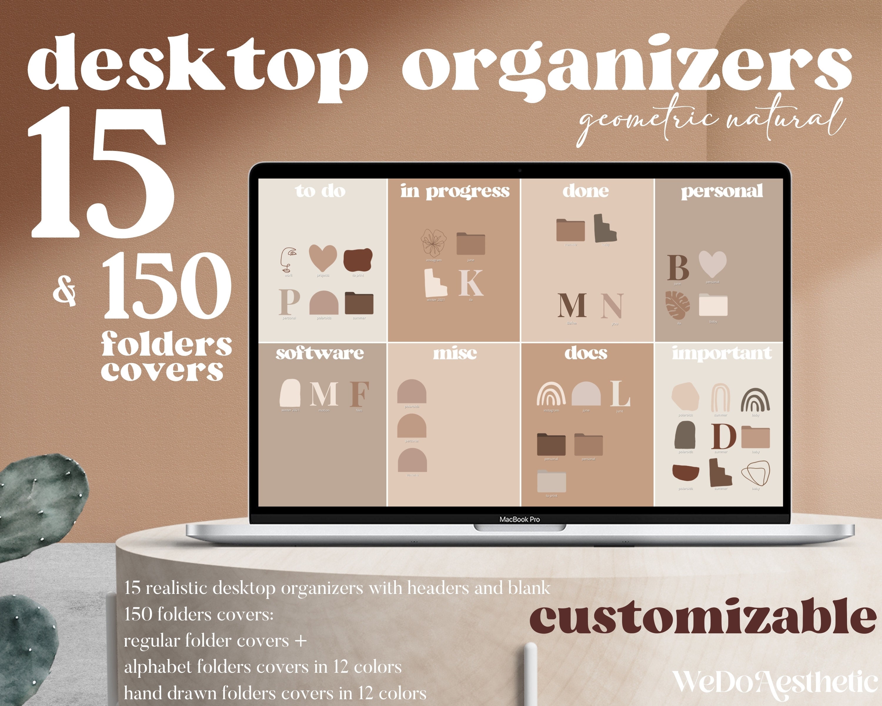 Blank Desktop Background Organizer