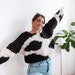 Moo Sweater Knitting Patter, Knitting Pattern, Cow Sweater Knitting ...