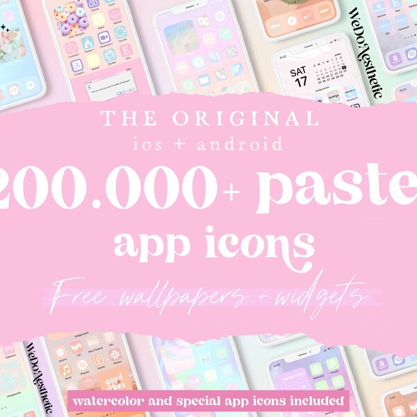 Pink App Icons - Etsy
