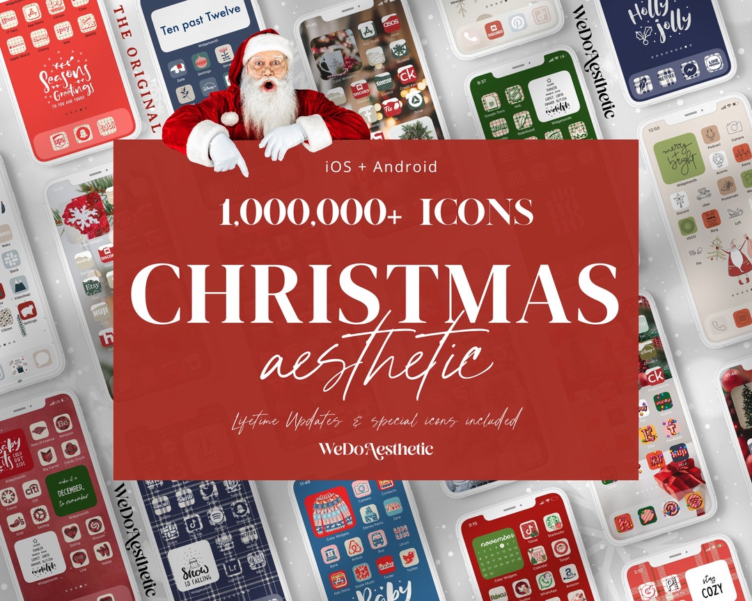 1 Mil+ Ios 17 App Icons, Christmas App Icons, Holiday Pack, Widget ...