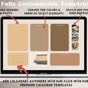 2025-2027 EDITABLE CALENDAR Desktop Wallpaper Organizers + Folder Icons ...