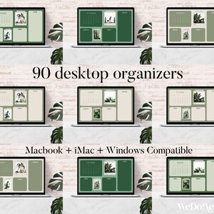 CALENDAR 2022 Desktop Wallpaper - Green Desktop Organizer for Students ...