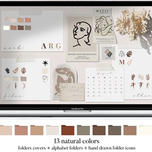 MATISSE Desktop Wallpaper Organizer, MacBook Folder Icons, Mac Natural ...