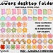 70 Cute Flowers Desktop Folder Icons, Mac Windows Folders Icons, Mac ...