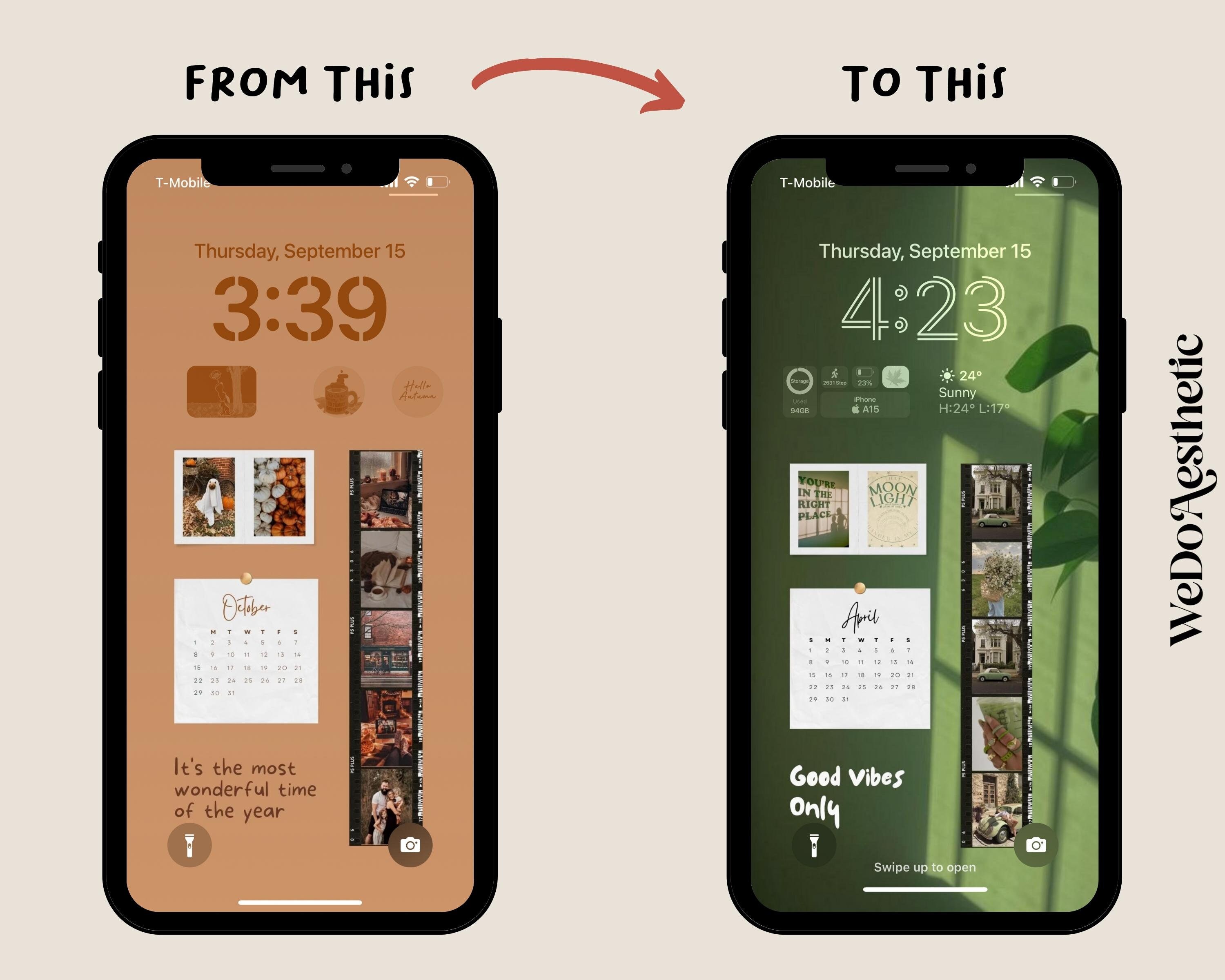 IOS 16 Editable Lockscreen Widgets IOS 16 Homescreen Ios 16 - Etsy