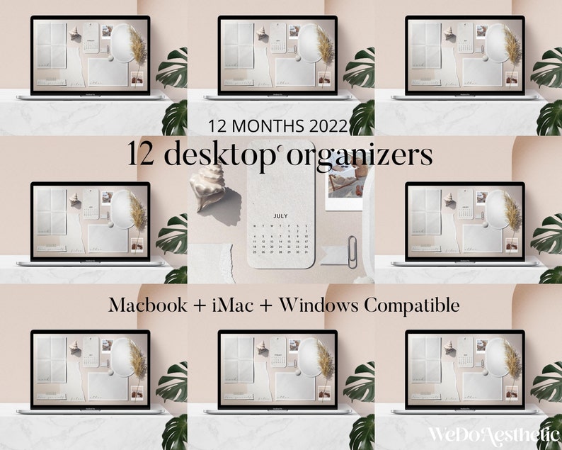 CALENDAR 2022 Desktop Wallpaper - Desktop Wallpaper Organizer, MacBook ...