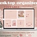 EDITABLE CALENDAR Desktop Wallpaper Pink Desktop Wallpaper Organizer ...