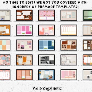 2025-2027 EDITABLE CALENDAR Desktop Wallpaper Organizers + Folder Icons ...