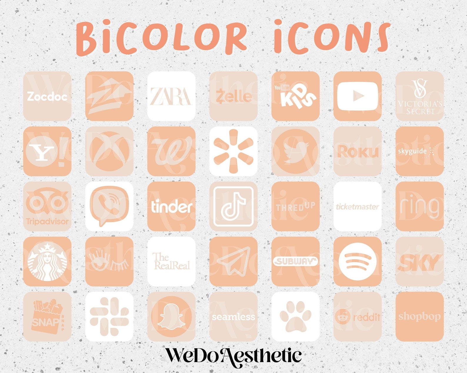 10000 Peachy IOS14 App Icons Aesthetic App Covers Summer - Etsy