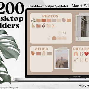 1200 Desktop Folder Icons, Mac + Windows Folder Icons, Mac Natural ...