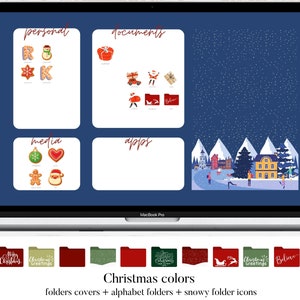 Christmas Winter Desktop Organizer Wallpaper - Desktop Organizer ...