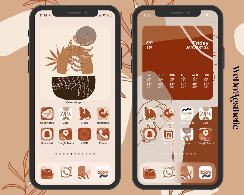 IOS14 App Icons Boho App Icons App Covers Icons Bundle - Etsy