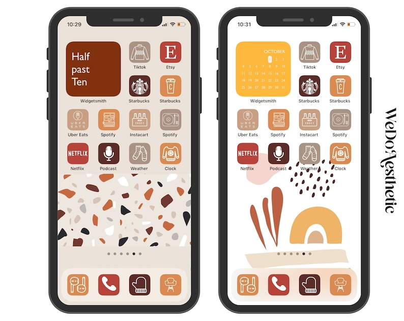 IOS14 App Icons Fall Theme Icons Bundle IOS14 App Covers | Etsy