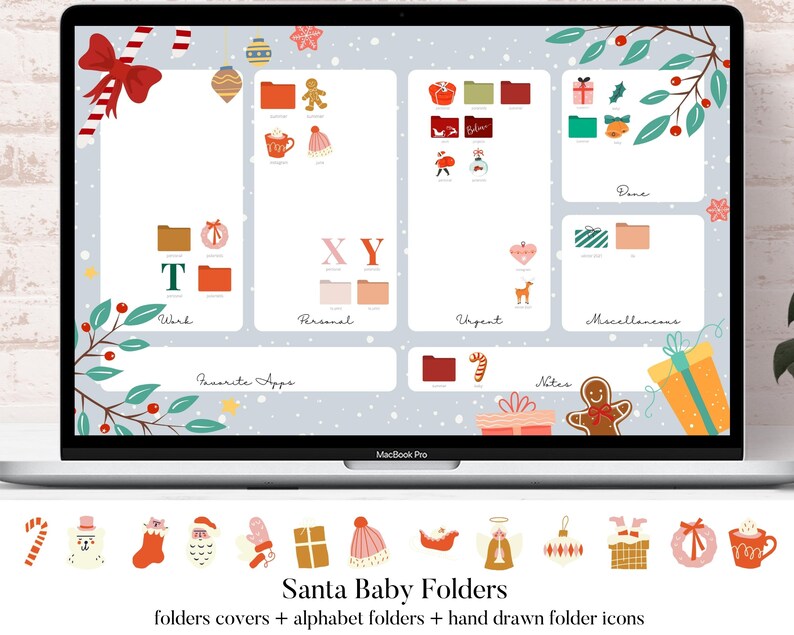 Christmas Winter Desktop Organizer Wallpaper - Desktop Organizer ...