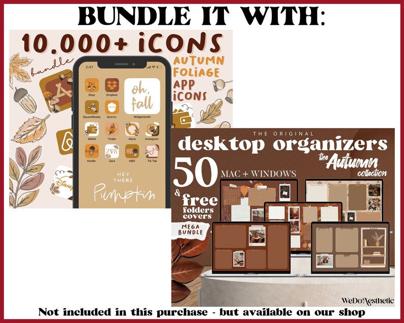 85 Autumn Fall Desktop Folder Icons, Mac + Windows Folders Icons, Mac ...