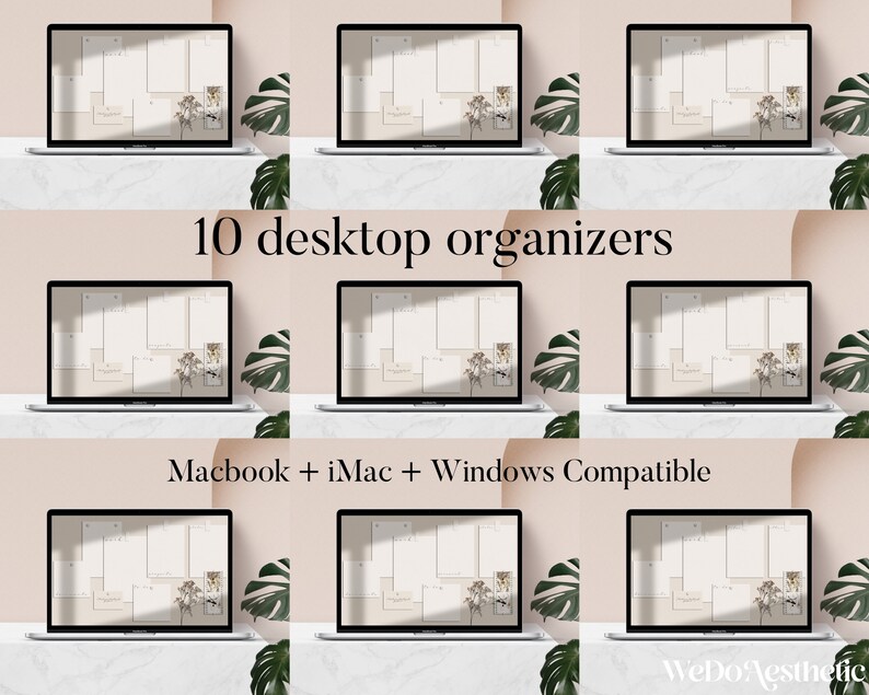 WORK SCHOOL Desktop Wallpaper Desktop Wallpaper Organizer - Etsy