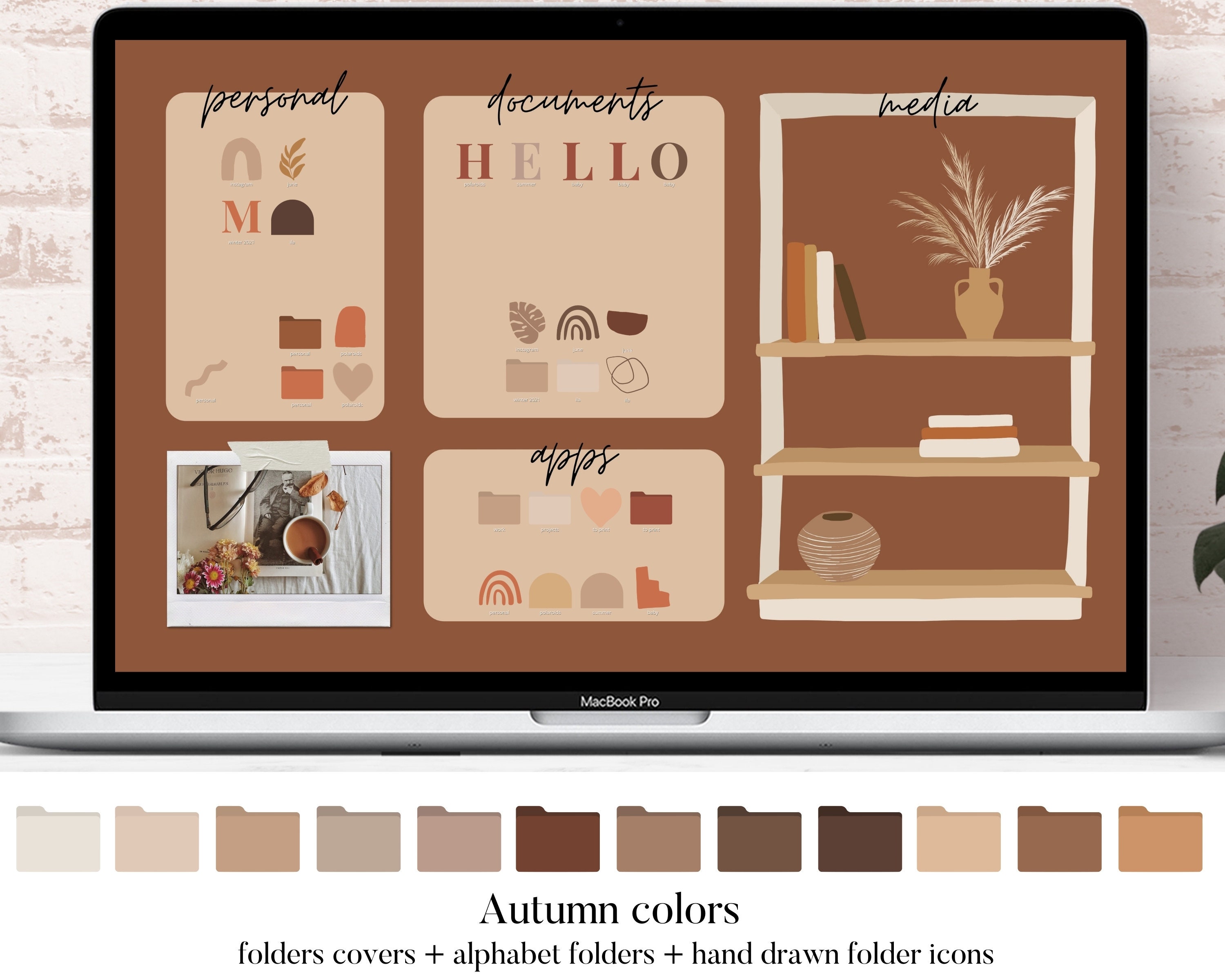 Fall Autumn Desktop Organizer Wallpaper - Desktop Organizer Wallpaper ...