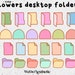 70+ Cute Flowers Desktop Folder Icons, Mac + Windows Folders Icons, Mac ...