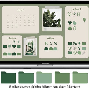 CALENDAR 2022 Desktop Wallpaper - Green Desktop Organizer for Students ...