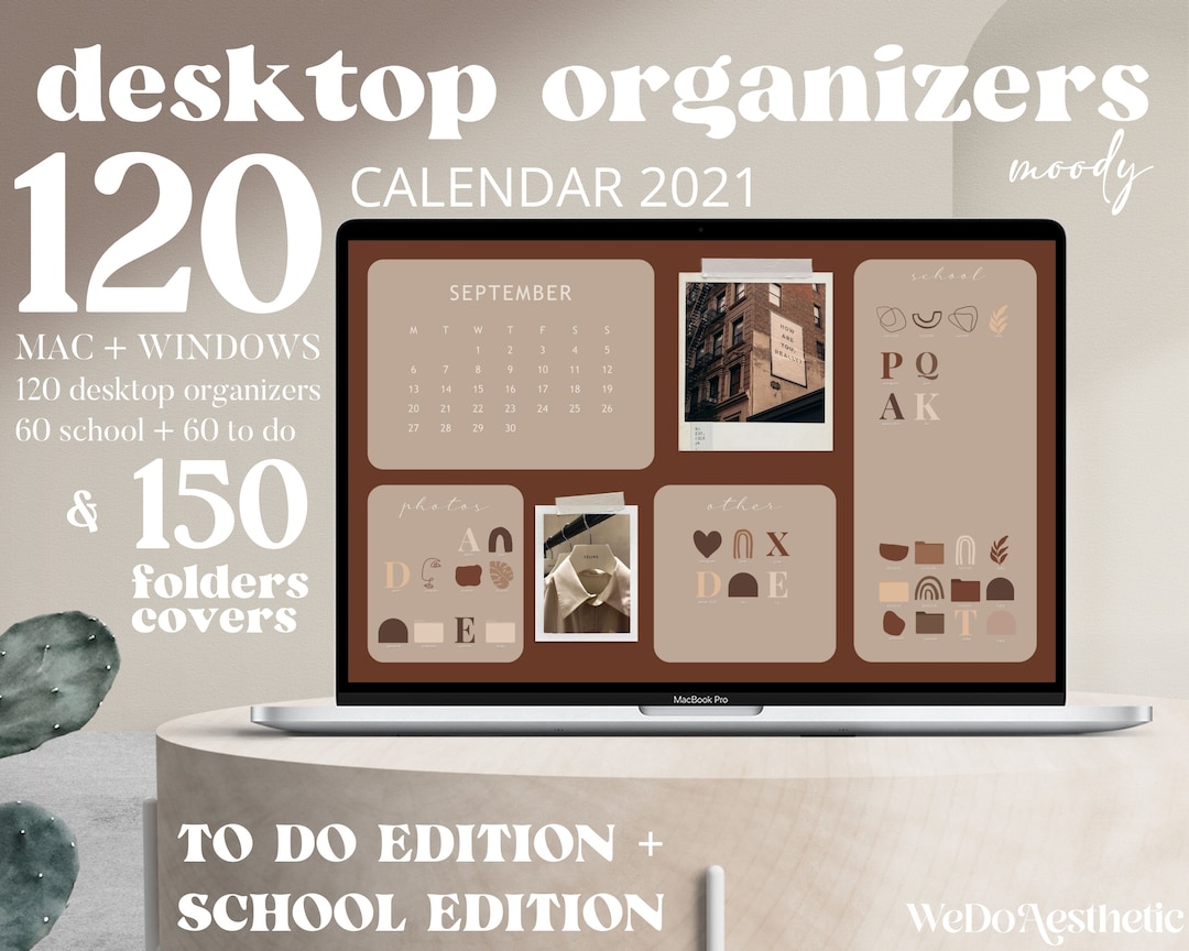 MOODY - CALENDAR 2021 Desktop Wallpaper - Desktop Organizer Wallpaper ...