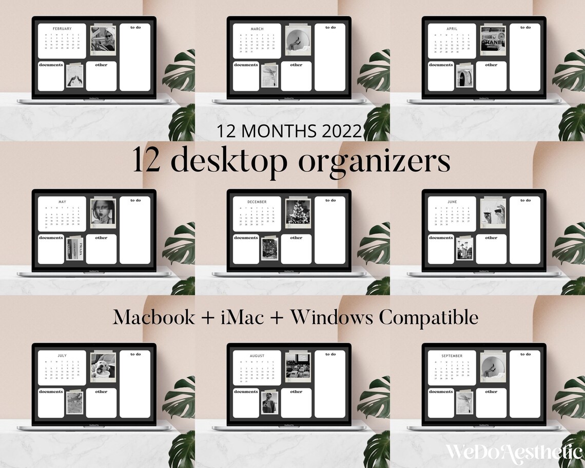 CALENDAR 2022 Desktop Wallpaper - Desktop Wallpaper Organizer, MacBook ...