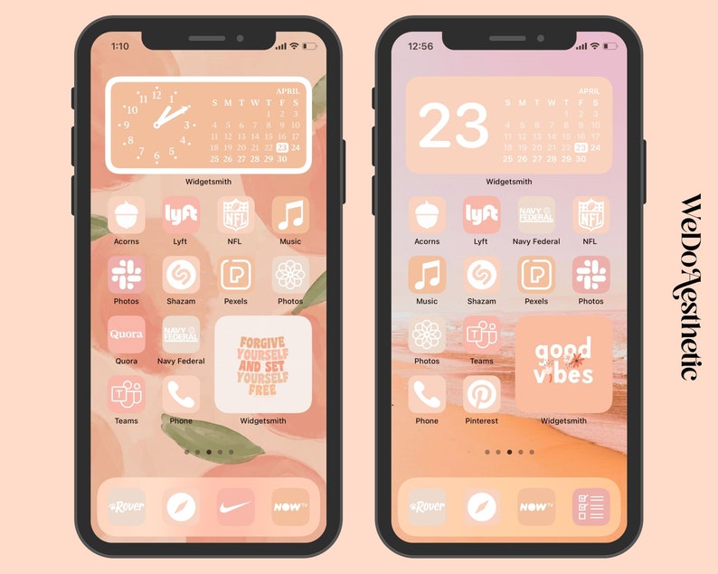 10000 Peachy IOS14 App Icons Aesthetic App Covers Summer - Etsy