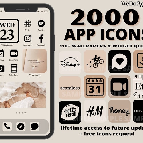 Y2K Aesthetic IOS 14 Icons Pack - Etsy