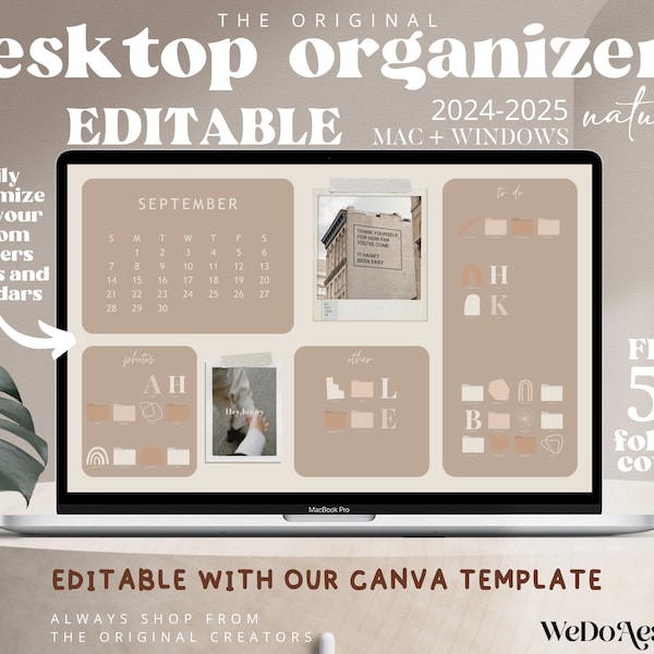 Desktop Organizer Wallpaper - Etsy