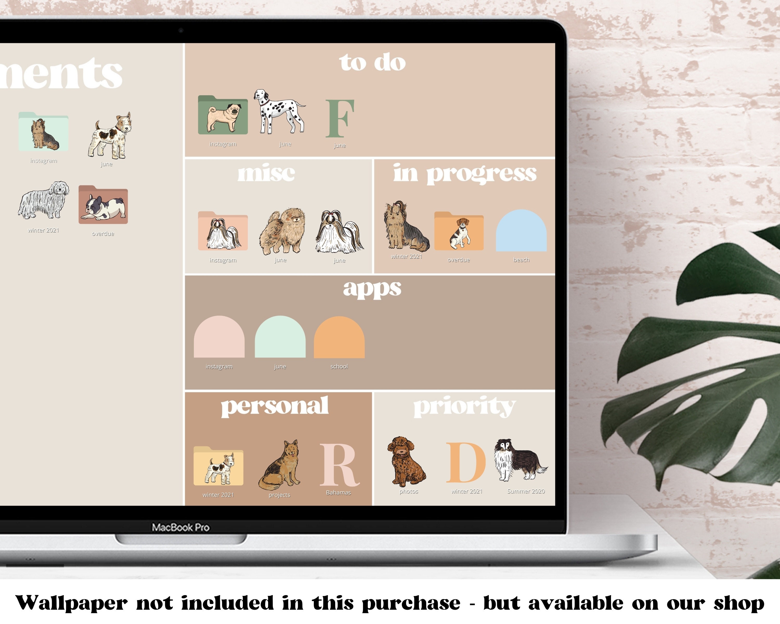 DOGS Desktop Folder Icons Mac Windows Folder Icons Mac - Etsy