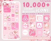 Ios14 Watercolor Floral App Icons Spring App Icon Bundle iPhone Boho ...