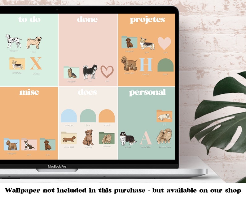 DOGS Desktop Folder Icons Mac Windows Folder Icons Mac - Etsy