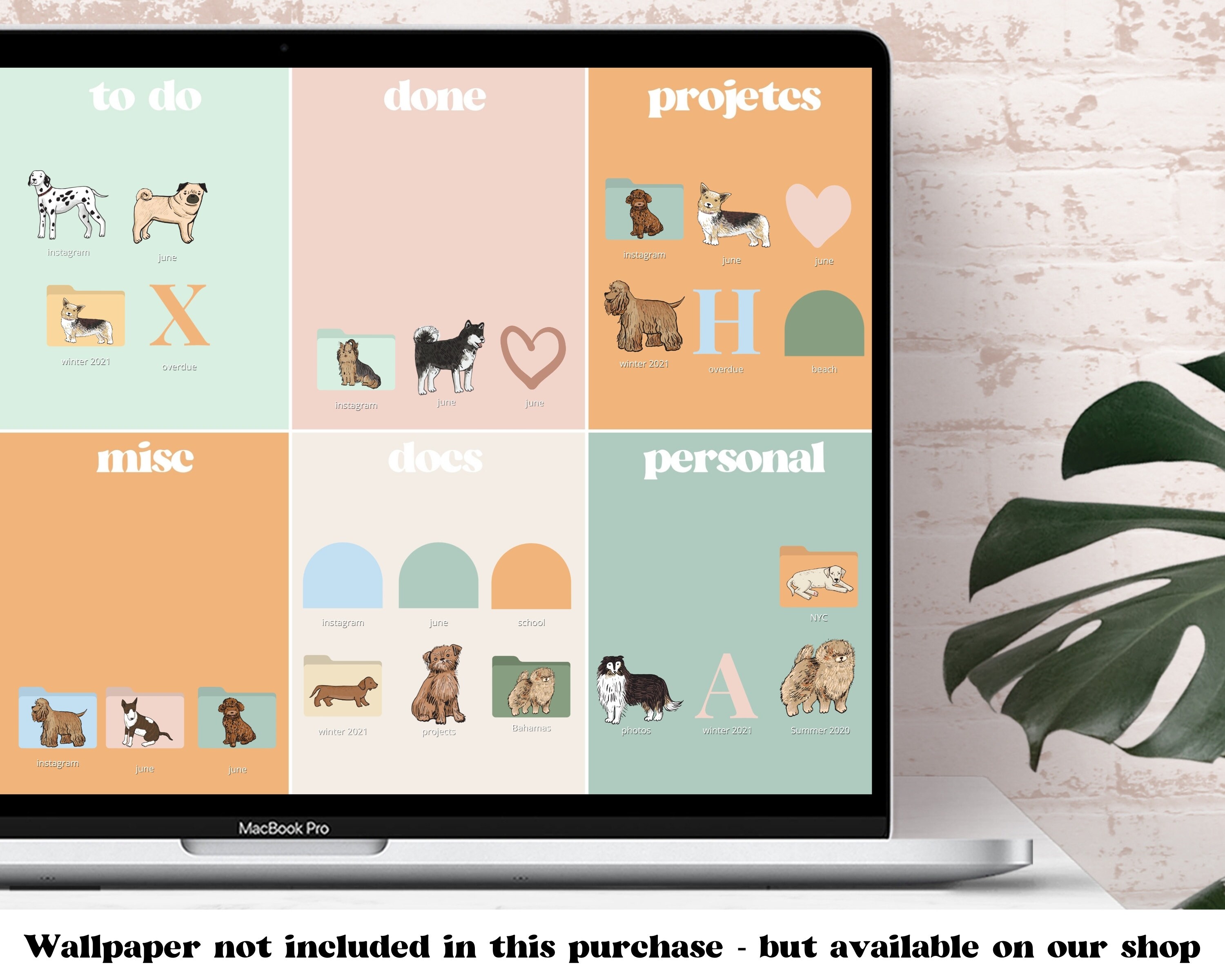 DOGS Desktop Folder Icons, Mac + Windows Folder Icons, Mac Natural ...