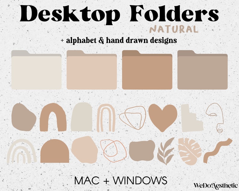 50 Desktop Folder Icons, Mac + Windows Folders Icons, Mac Natural ...