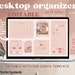 EDITABLE CALENDAR Desktop Wallpaper - Pink Desktop Wallpaper Organizer ...
