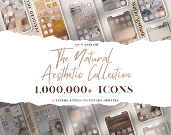 Neutral Tone 300 Aesthetic Custom App Icons Pack iPhone - Etsy