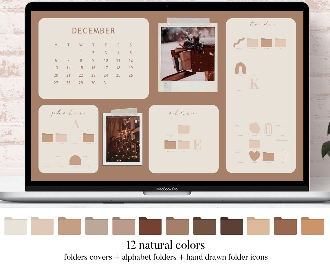 MOODY CALENDAR 2021 Desktop Wallpaper Desktop Organizer - Etsy