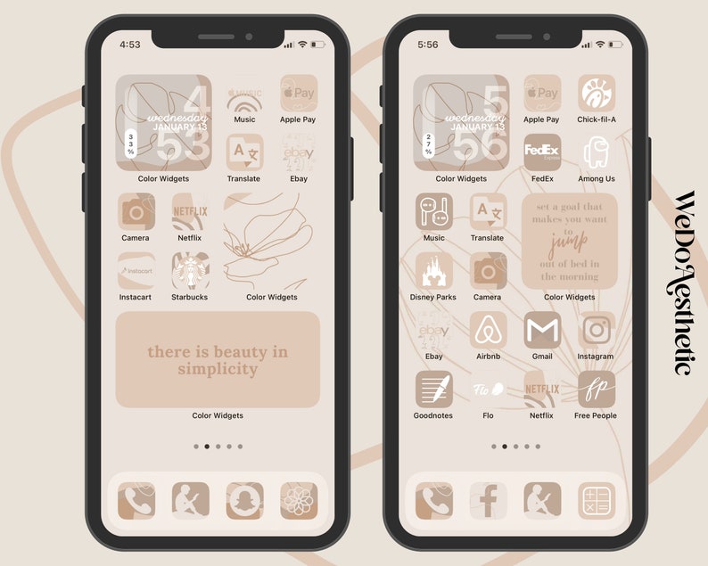 10000 Natural Boho App Icons Neutral Aesthetic Icons - Etsy