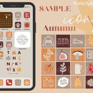 IOS14 App Icons Fall Theme Icons Bundle IOS14 App Covers - Etsy