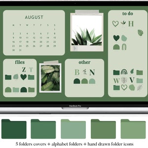 CALENDAR 2022 Desktop Wallpaper - Green Desktop Organizer for Students ...