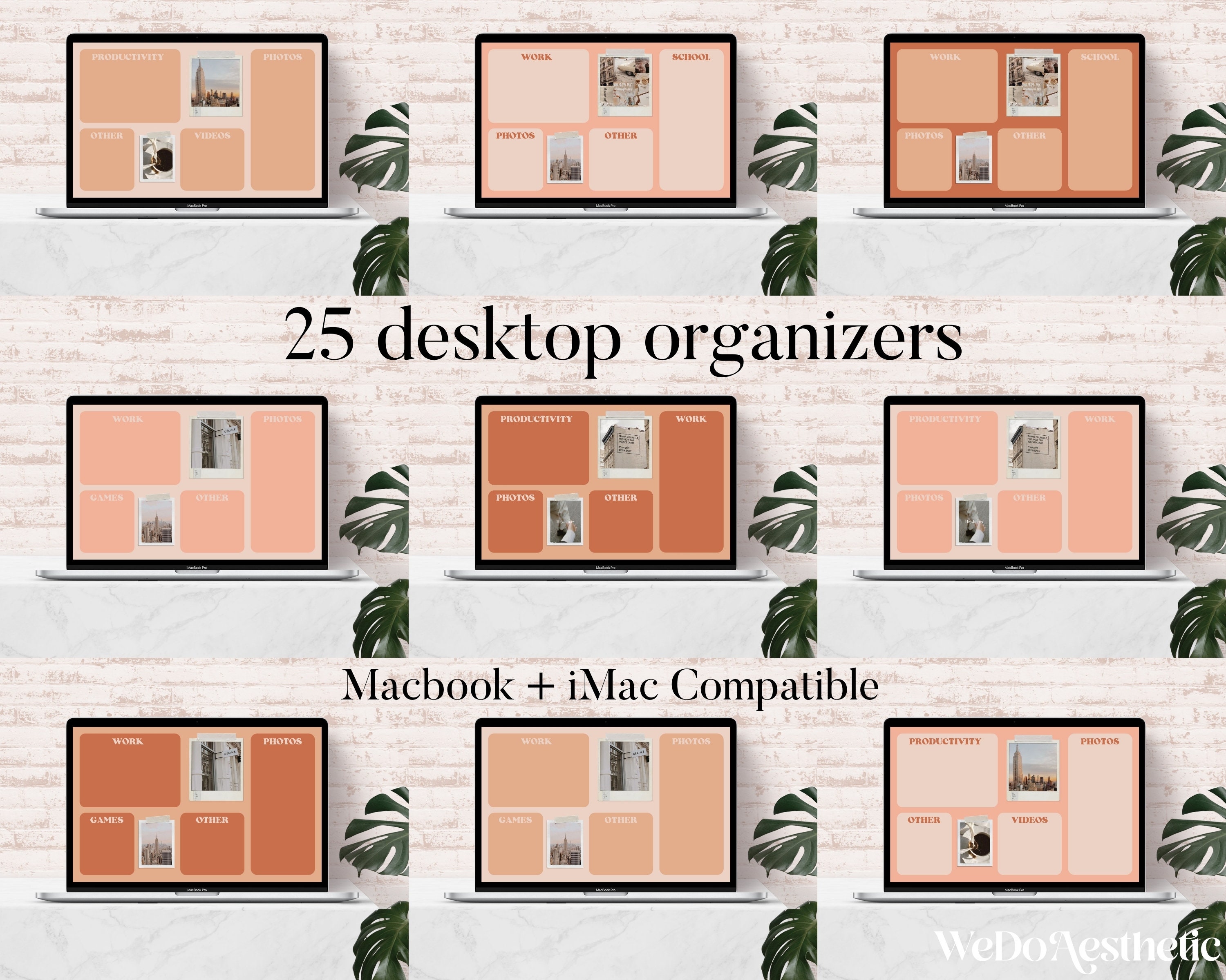Desktop Wallpaper Organizer Macbook Folder Icons Mac - Etsy