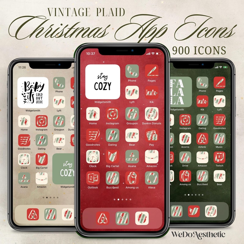 Free Christmas App Icons - Etsy