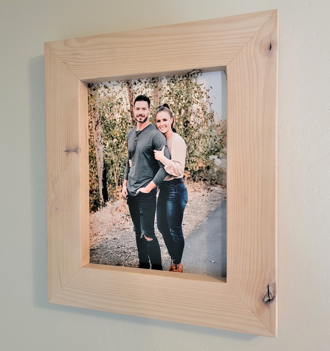 Chunky Alder Picture Frame natural Whitewash - Etsy