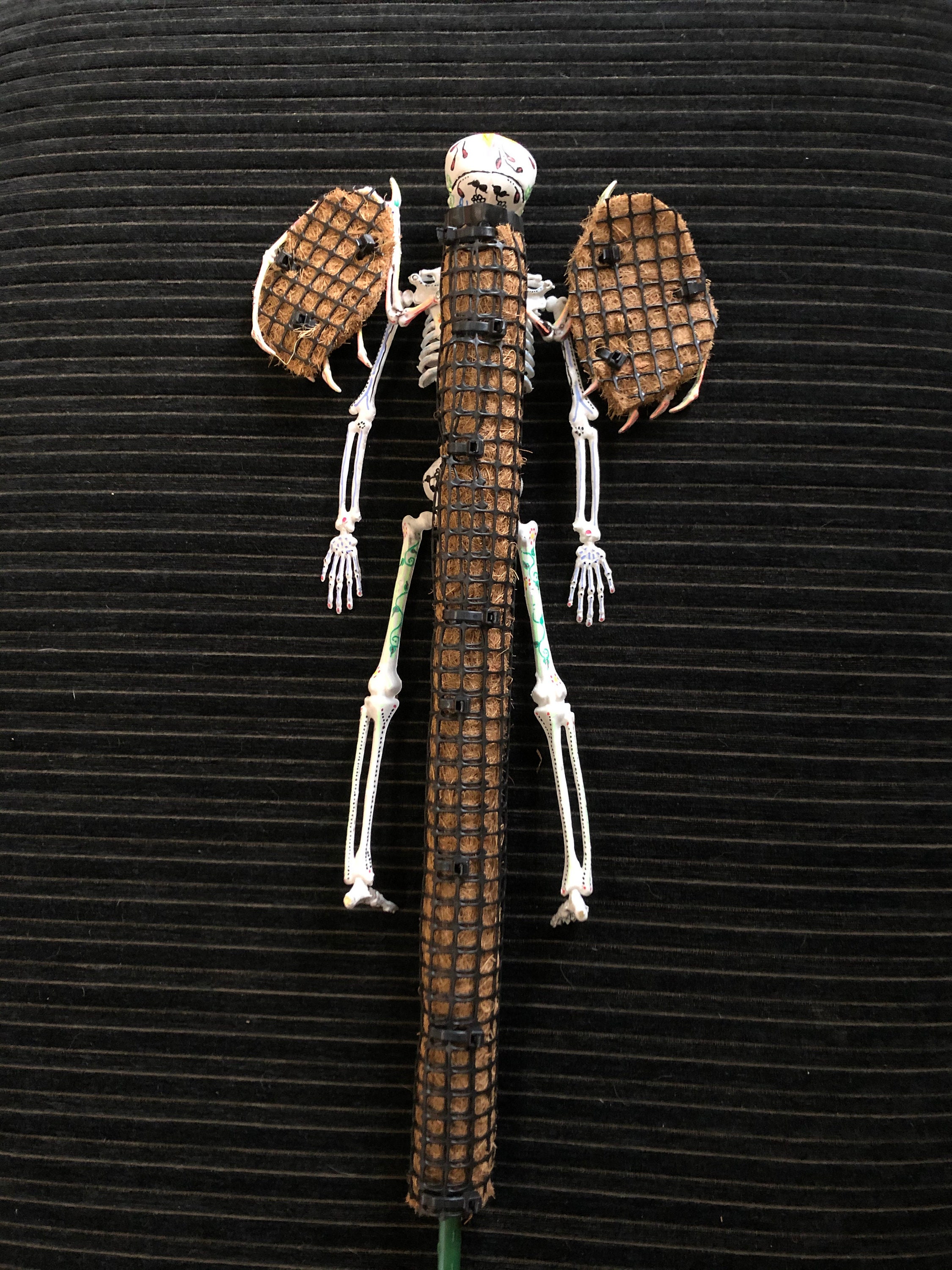 The Original Skeleton Moss Pole Winged Skeleton Trellis - Etsy