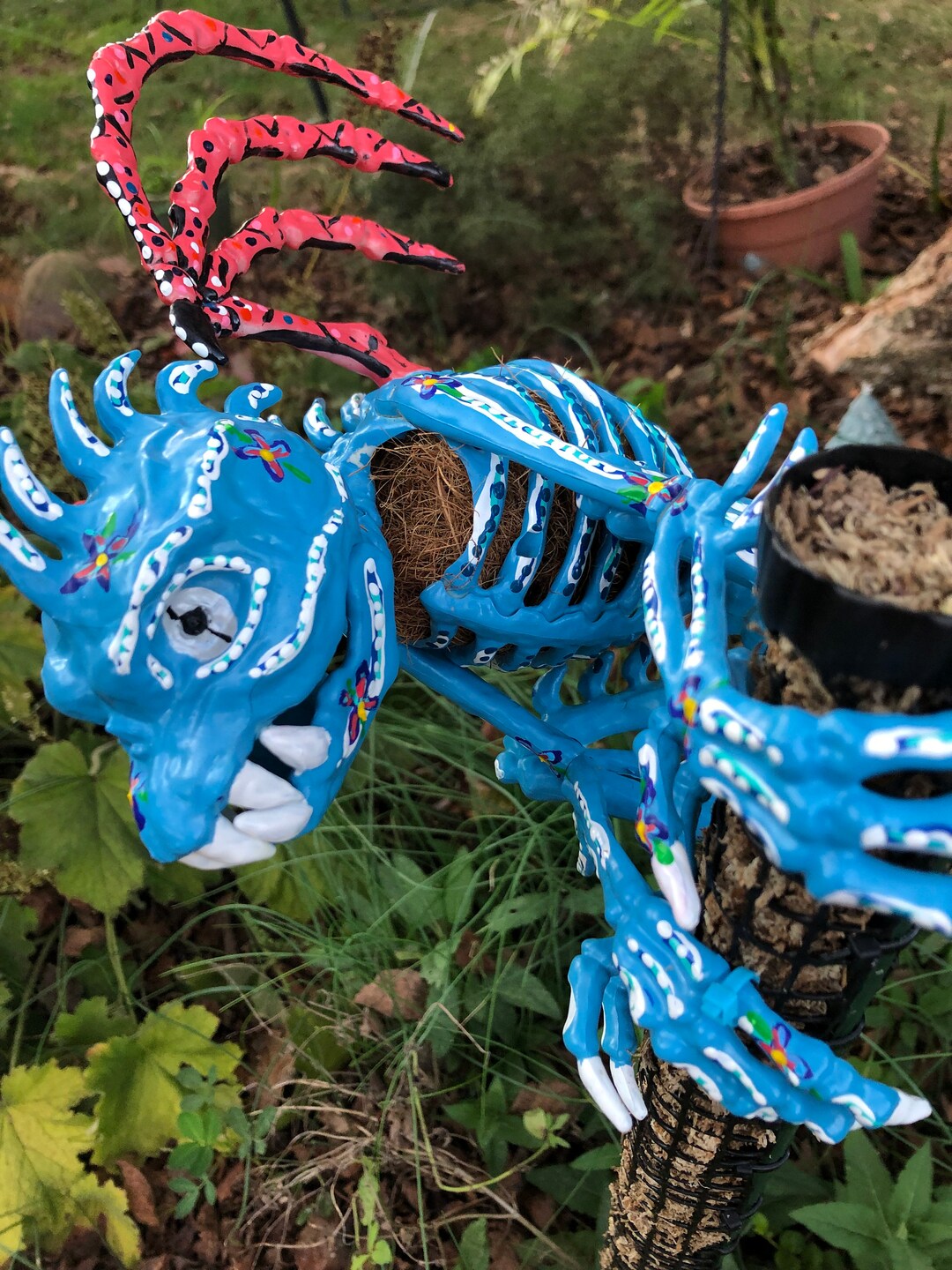 Original Gargoyle Skeleton Moss Pole, Trellis, Plant Support, Stake - Etsy